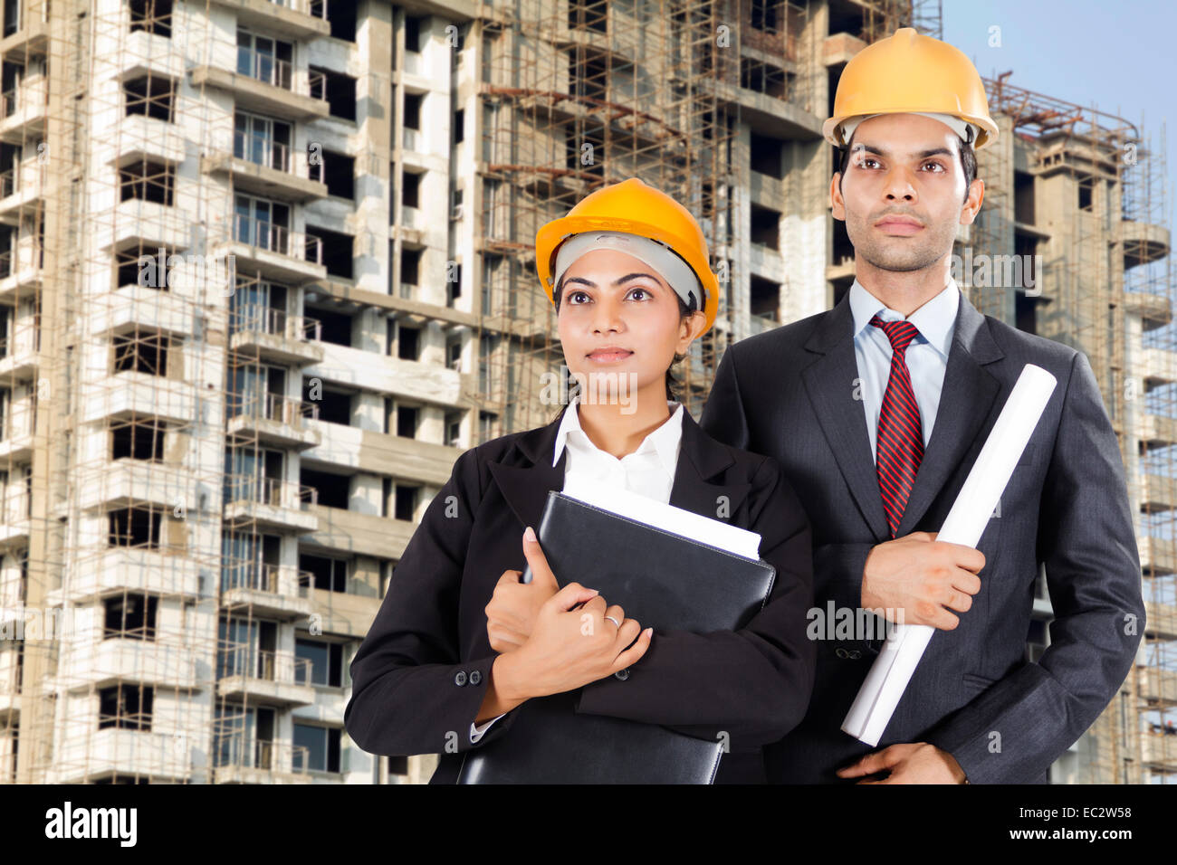 indian Builder partner Stock Photo - Alamy