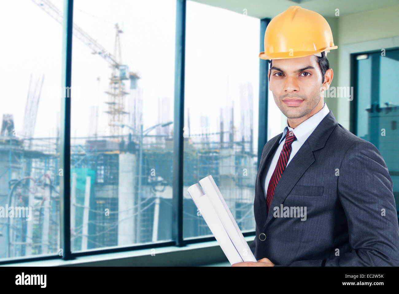 Successful engineer architect builder businessman hi-res stock ...