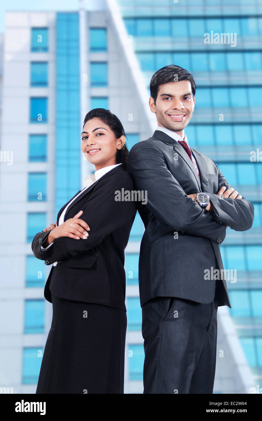 indian Business partner pose Stock Photo - Alamy