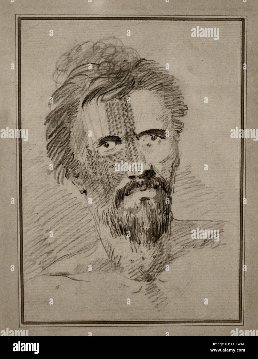 John webber 1778 vintage illustration drawing sketch hi-res stock ...