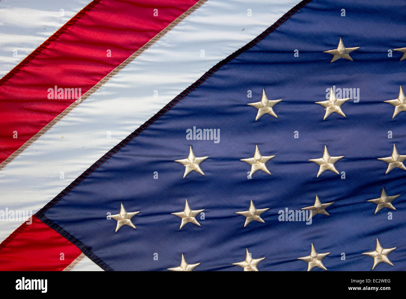 American Flag close up Stock Photo - Alamy