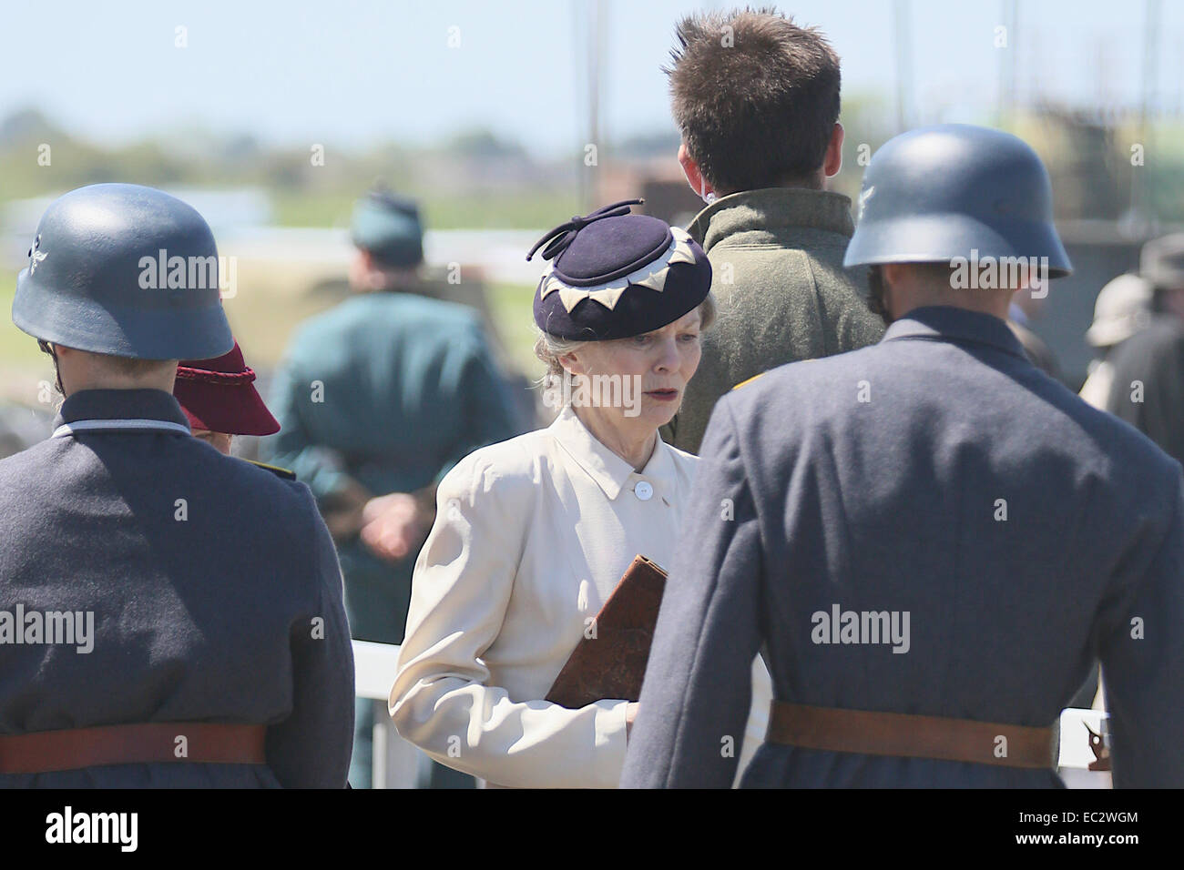 Filming of drama 'Woman in Gold' at Shoreham on Sea airport. The drama ...