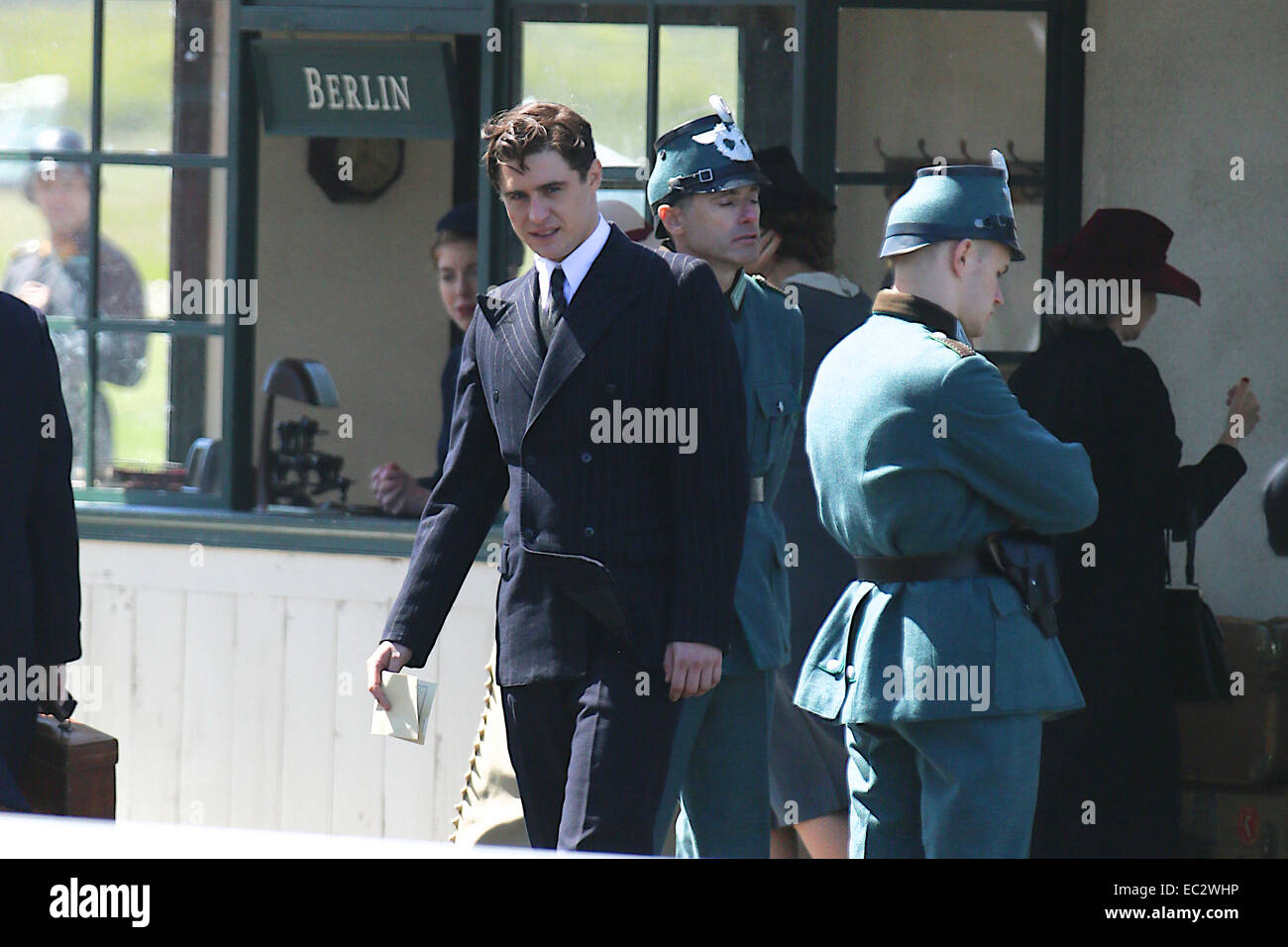 Filming of drama 'Woman in Gold' at Shoreham on Sea airport. The drama ...