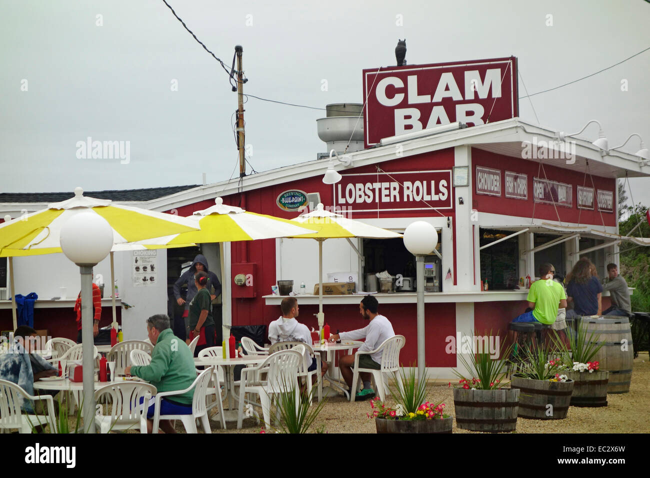 clam bar restaurant in Napeague long island Stock Photo - Alamy