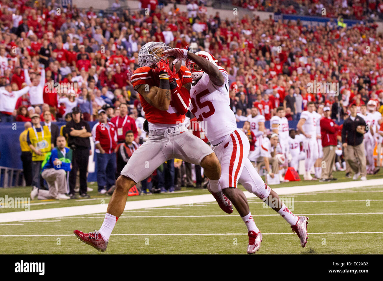 Indianapolis, IN, USA. 6th Dec, 2014. Ohio State Buckeyes wide receiver ...