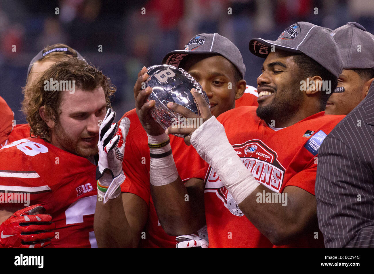 Indianapolis, IN, USA. 6th Dec, 2014. Ohio State Buckeyes running back ...