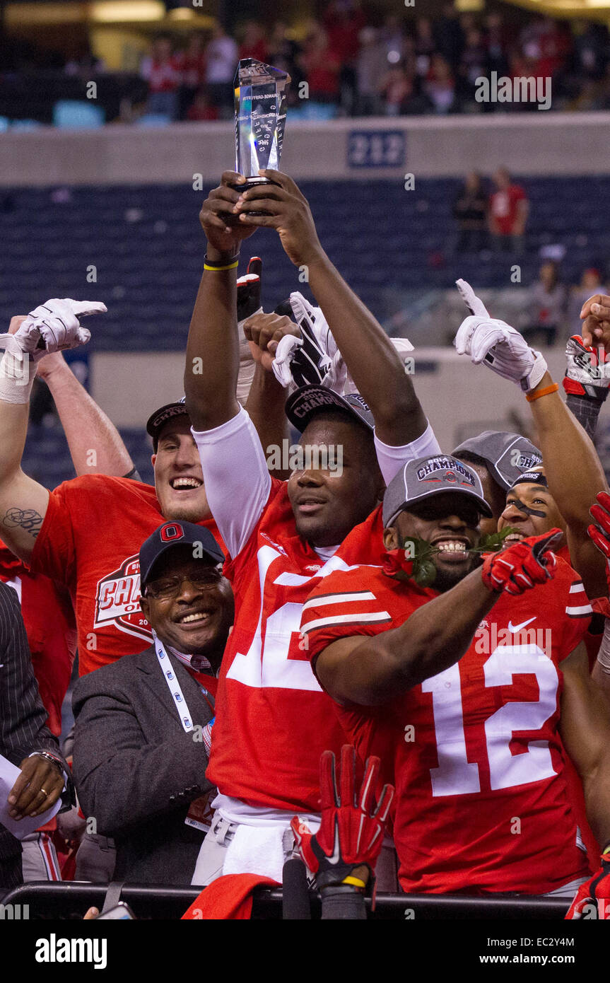 Indianapolis, IN, USA. 6th Dec, 2014. Ohio State Buckeyes quarterback ...