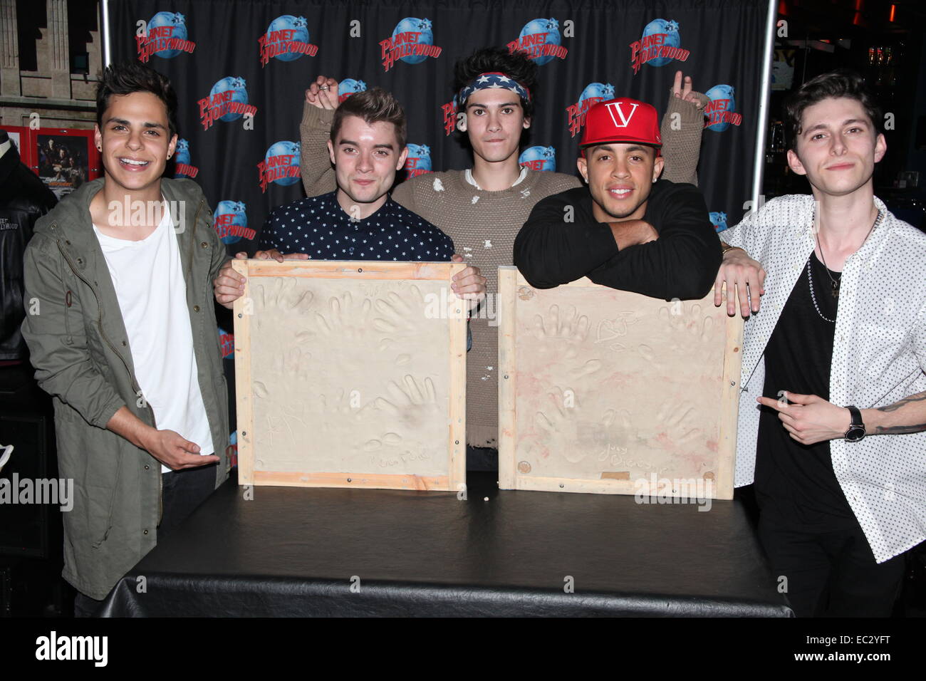 Boyband 'Midnight Red' promotes their hit single 'Hell Yeah' and their ...