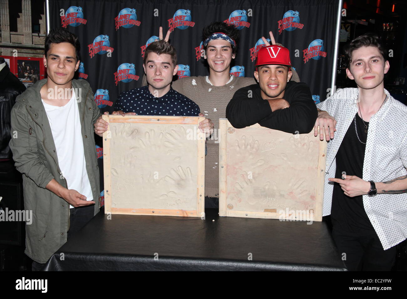 Boyband 'Midnight Red' promotes their hit single 'Hell Yeah' and their ...