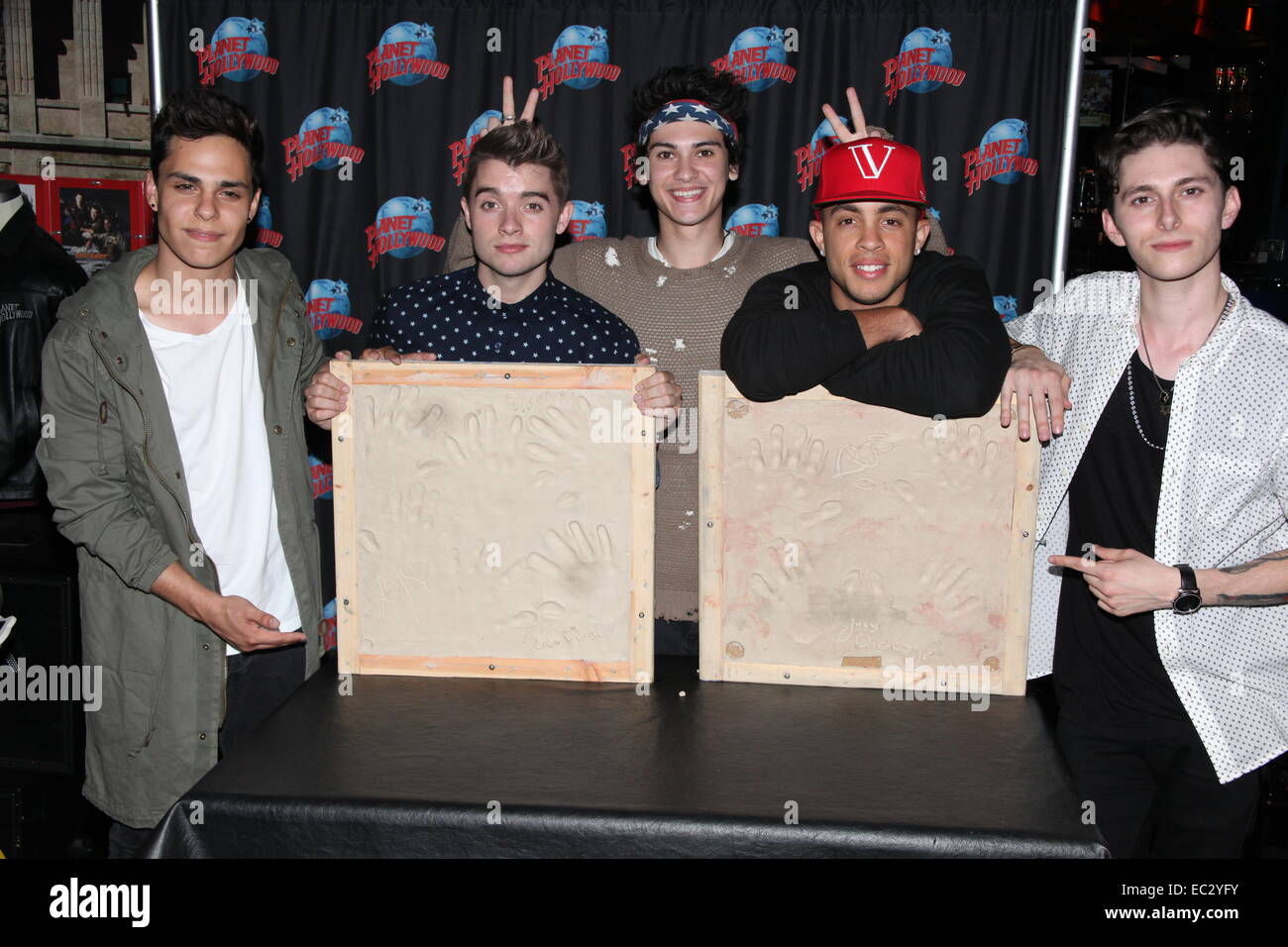 Boyband 'Midnight Red' promotes their hit single 'Hell Yeah' and their ...