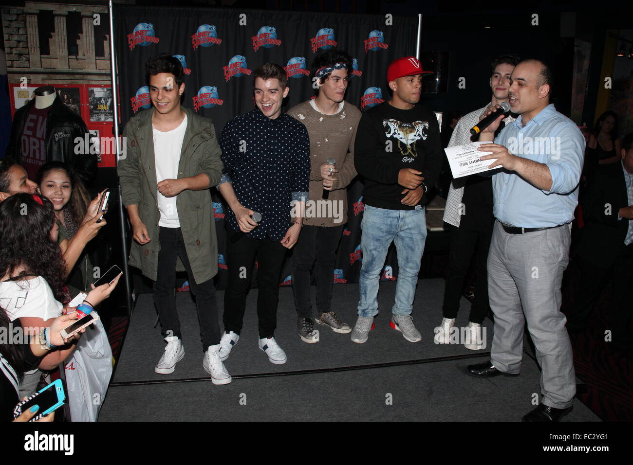 Boyband 'Midnight Red' promotes their hit single 'Hell Yeah' and their ...