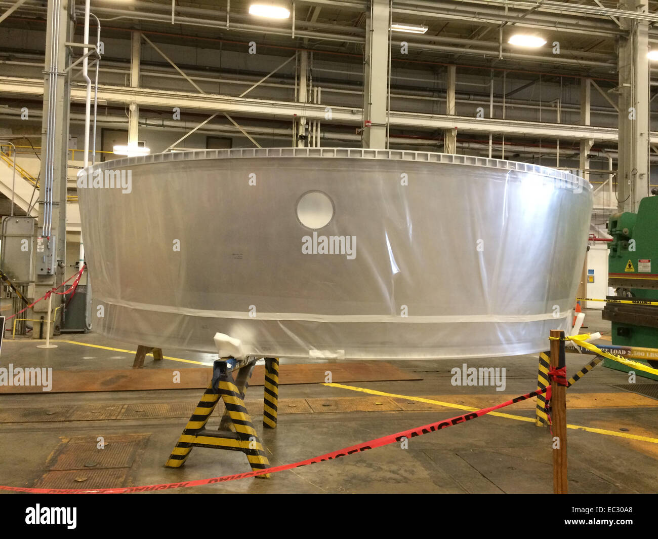 Seen here is the spacecraft adapter test article that was designed and ...