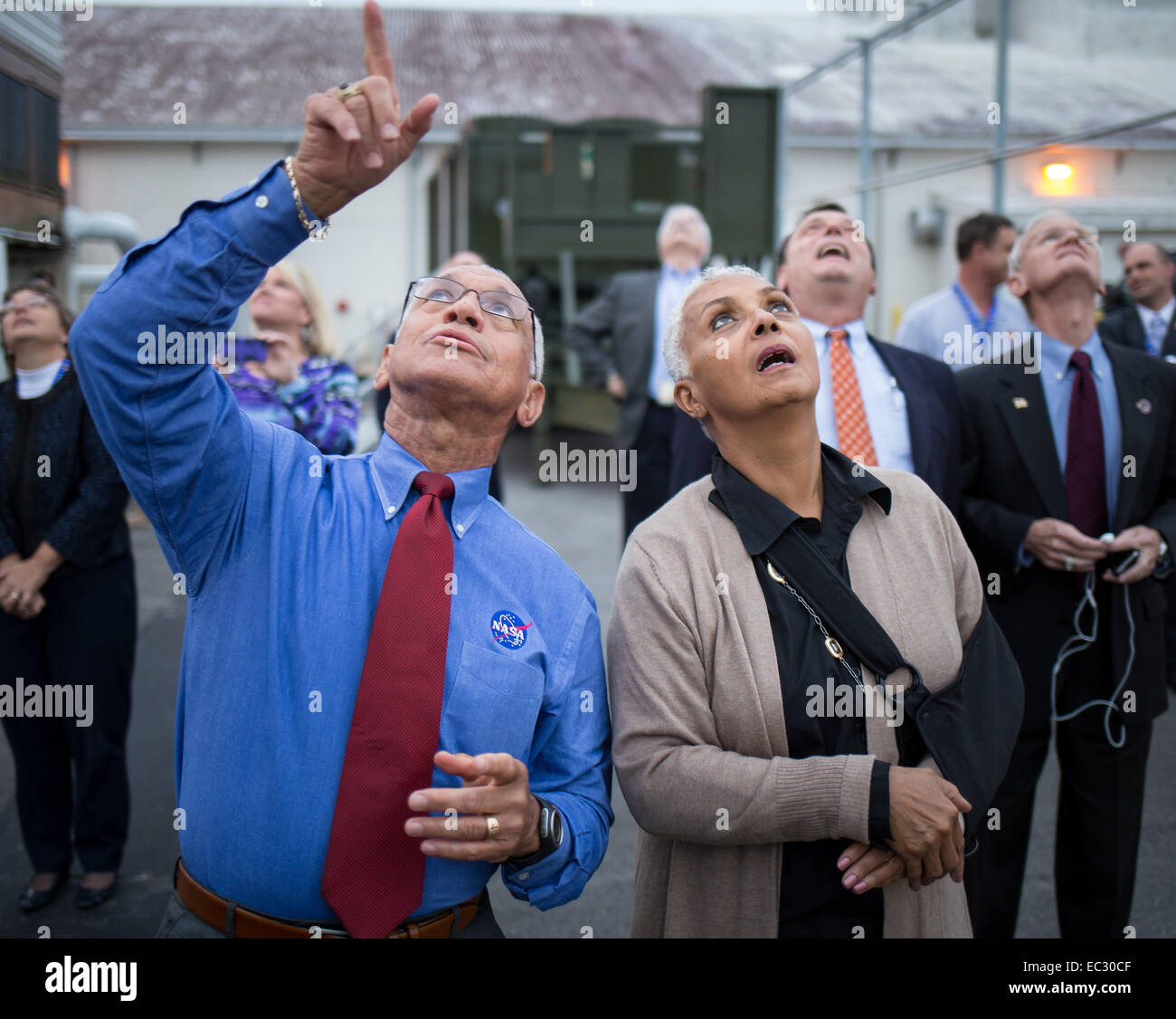 NASA Administrator Charles Bolden and his wife Jackie witness the ...