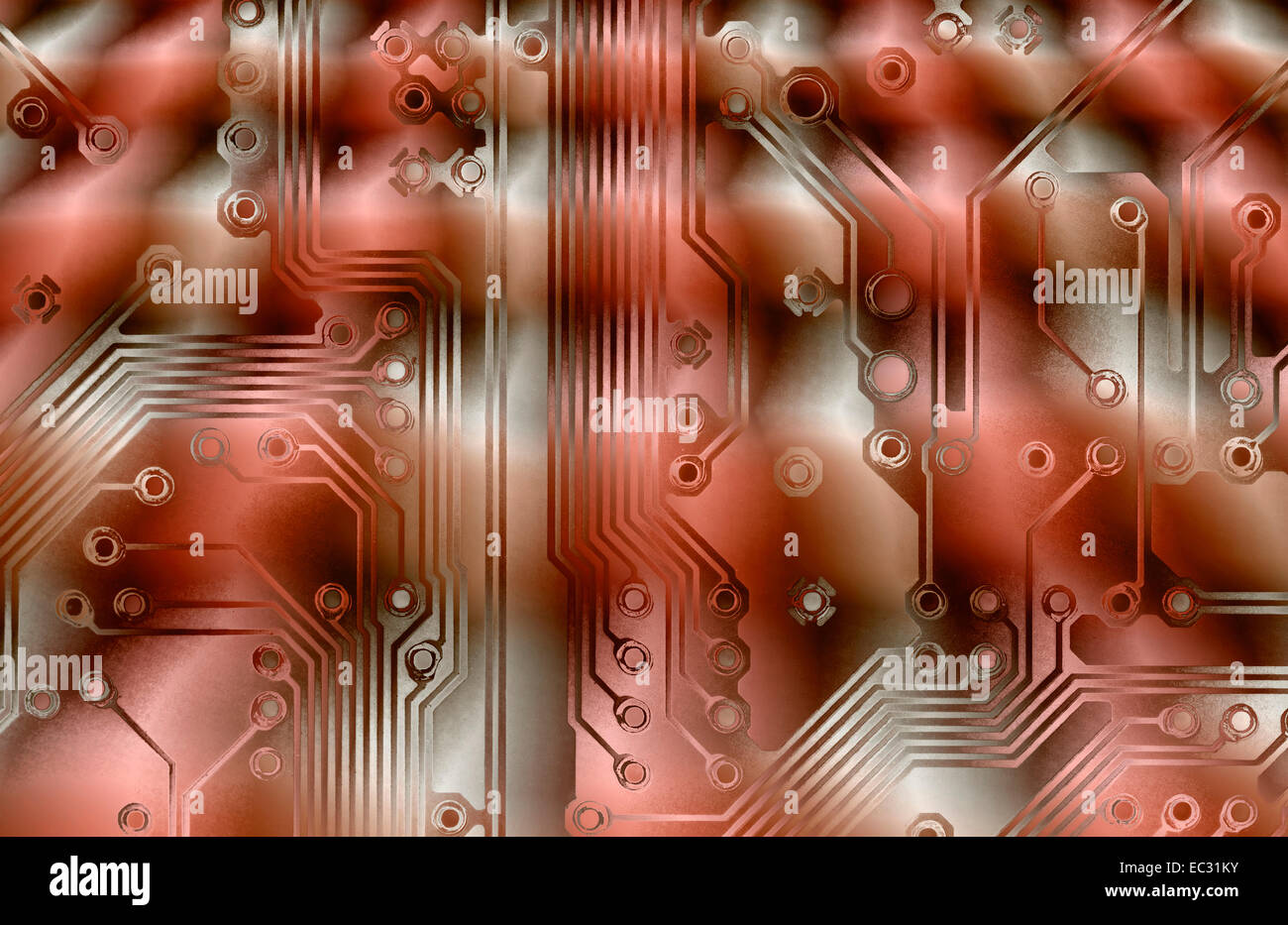 printed circuit - motherboard - technology abstract Stock Photo - Alamy