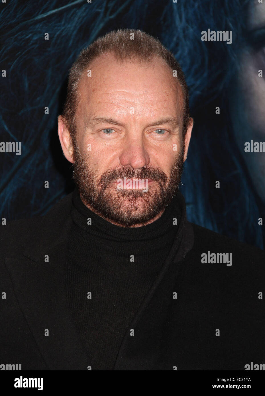 New York, New York, USA. 8th Dec, 2014. Singer STING attends the world ...