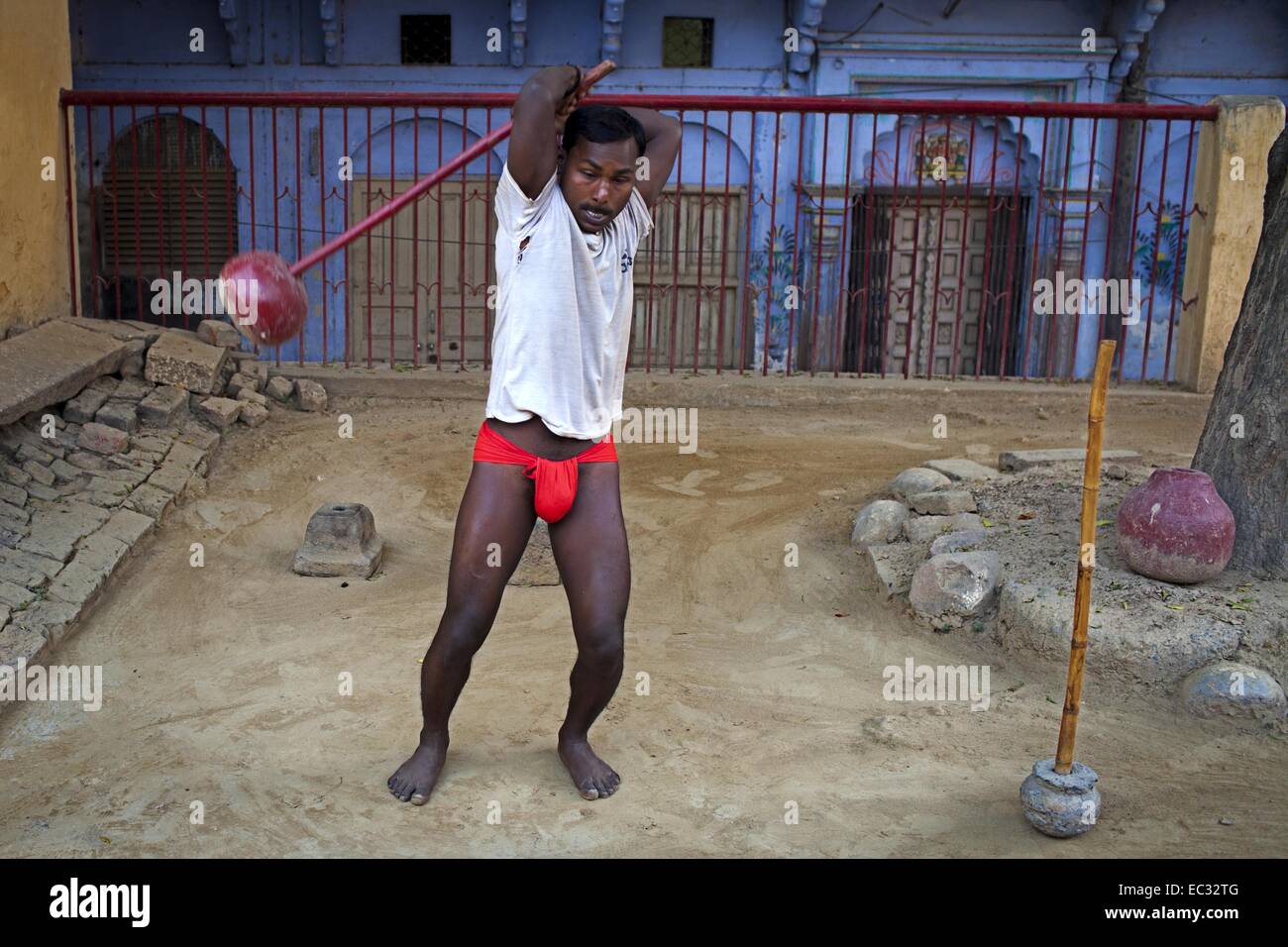 The ancient tradition of indian wrestling hi-res stock photography and ...
