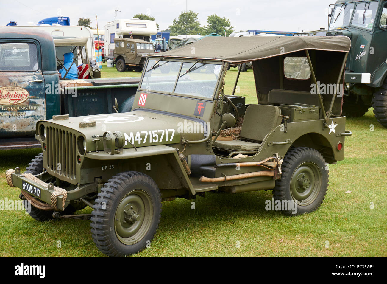 Vintage Vehicle on display at a heritage vehicle rally at the ...