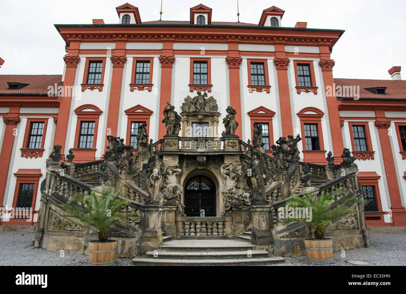 Troja castle wall architecture old hi-res stock photography and images ...