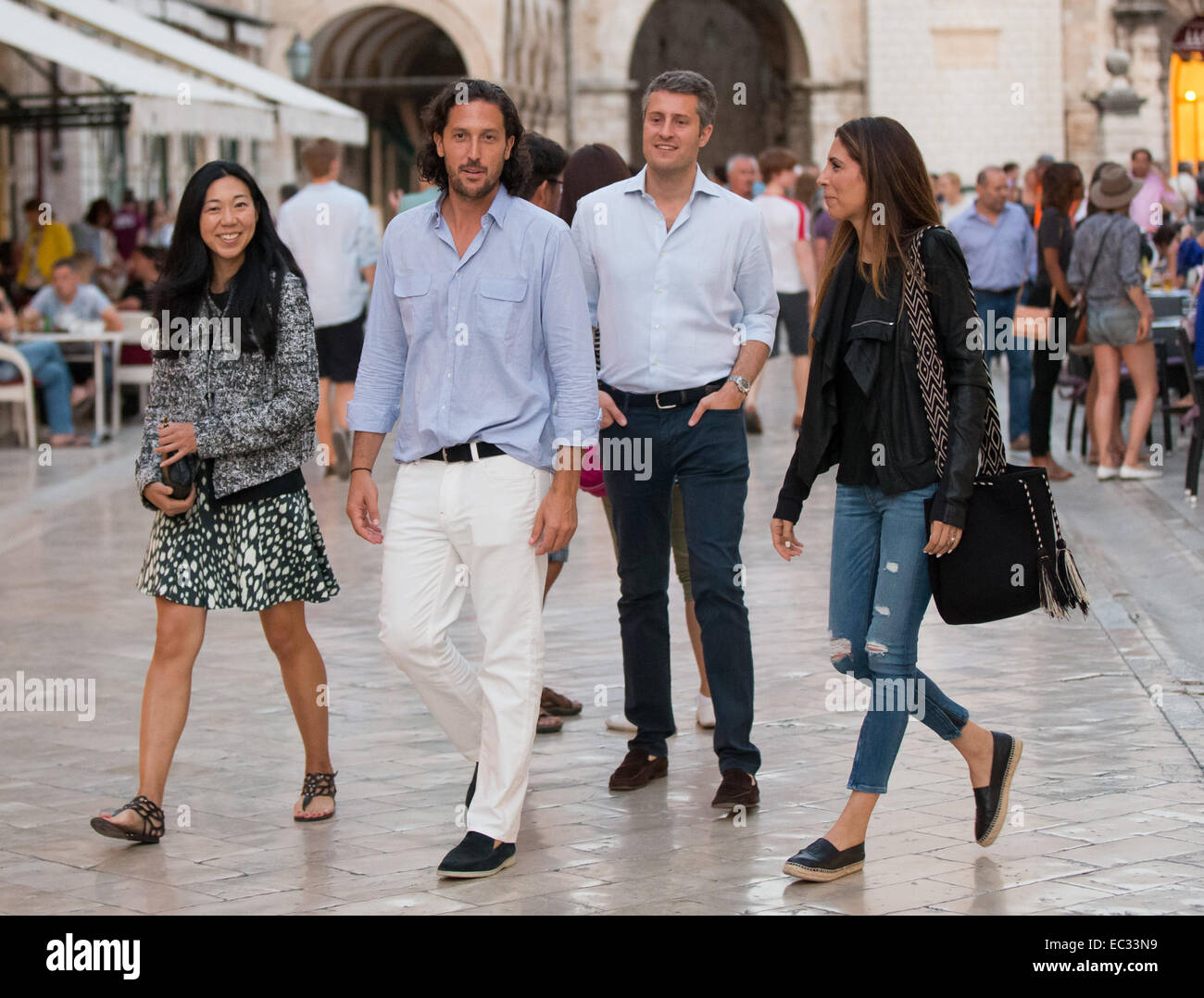 Fabiola Beracasa and Jason Beckman hold a welcome party for friends and ...