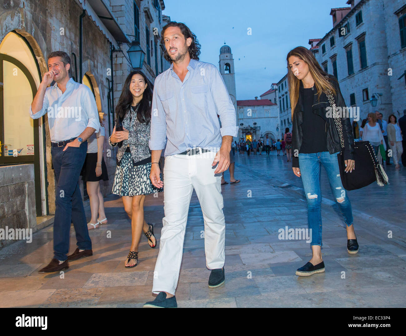 Fabiola Beracasa and Jason Beckman hold a welcome party for friends and ...