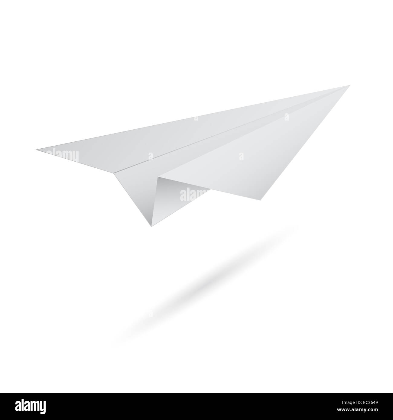 illustration of origami flying paper airplane Stock Photo - Alamy