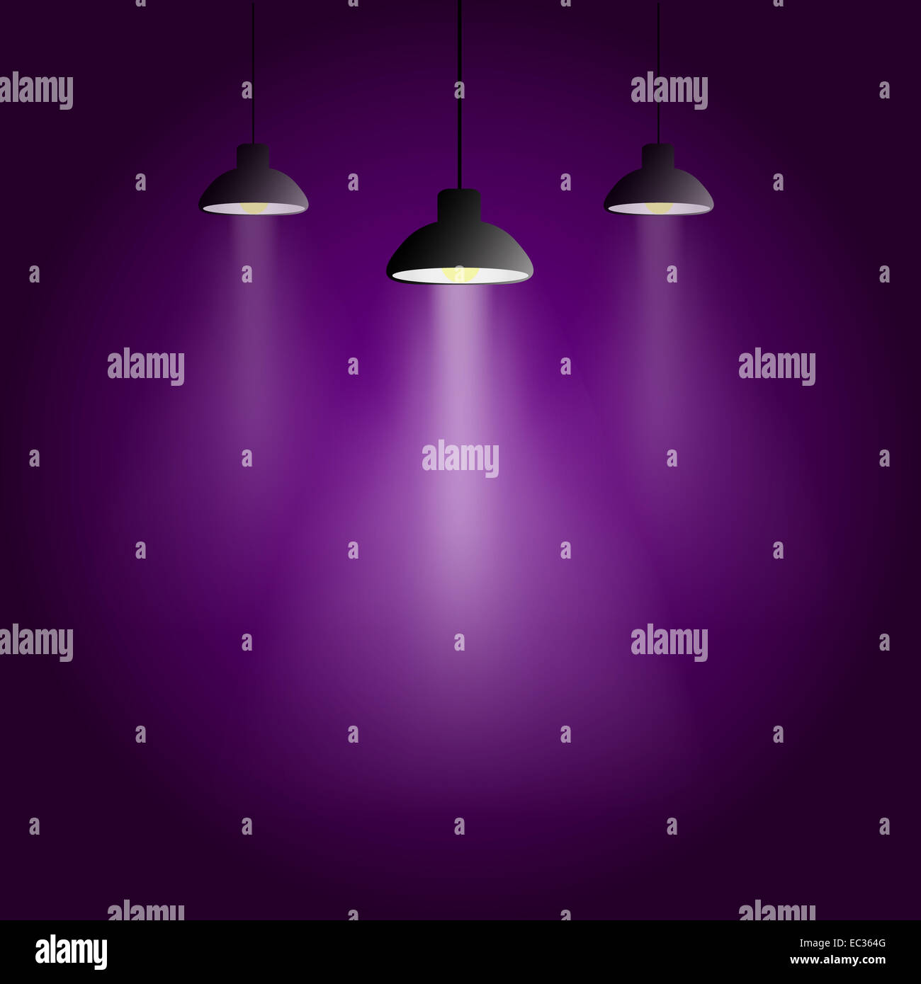 Three retro disco light sources with ray Stock Photo - Alamy