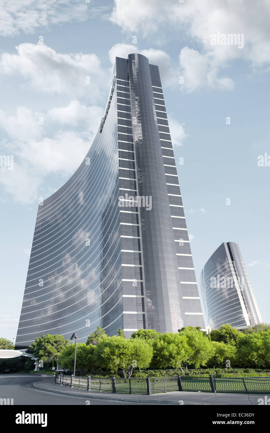 panoramic view of big modern city during summer morning Stock Photo - Alamy