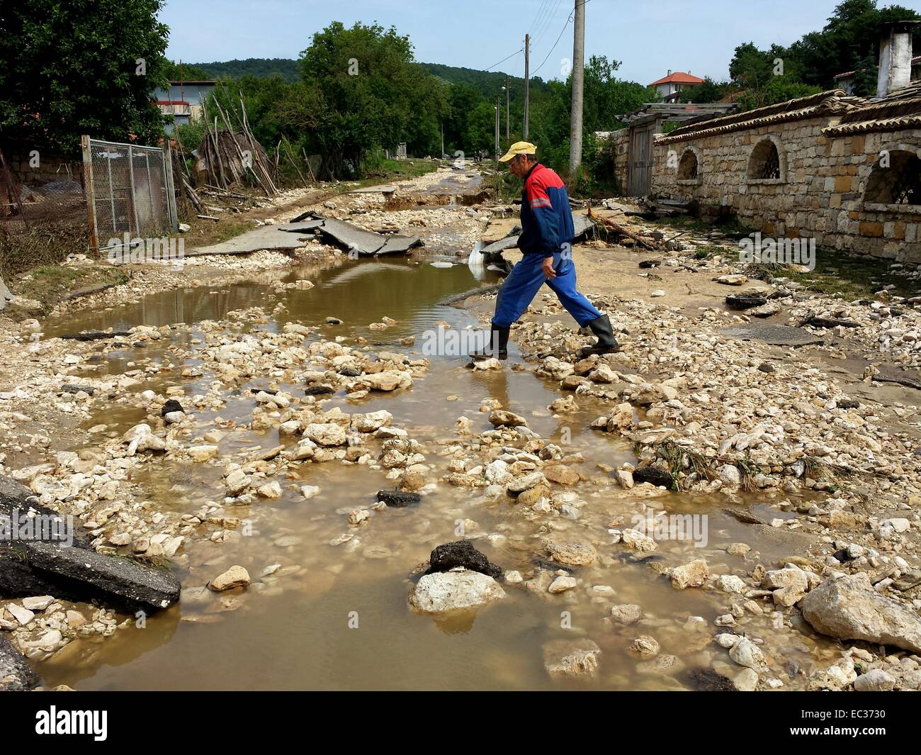 Torrential rain throughout Bulgaria has caused severe flooding ...
