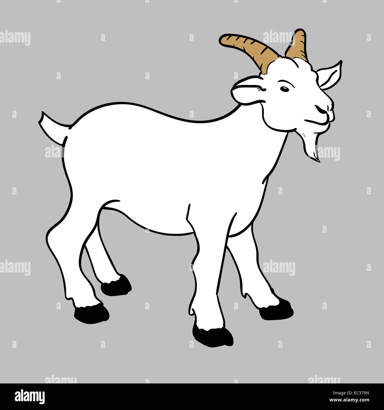 illustration goat vector Stock Photo - Alamy