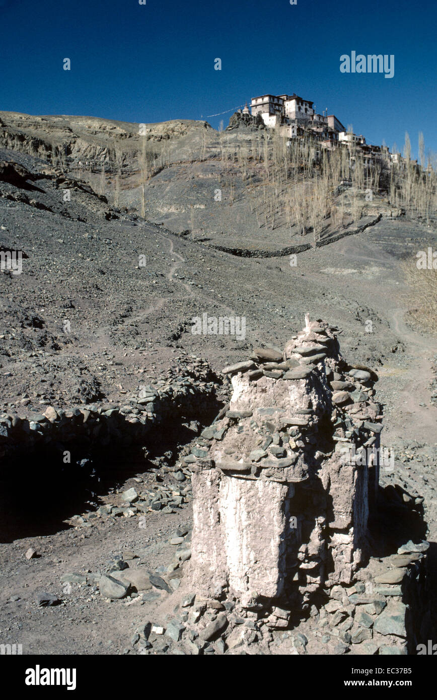 Matho monastery in the mountains near Leh in Ladakh India Stock Photo ...