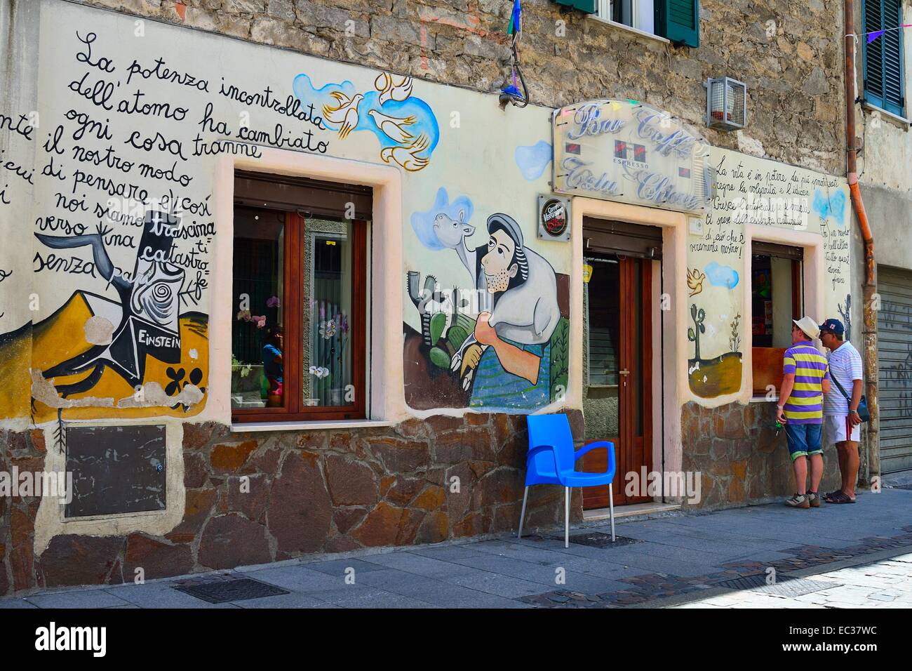 Murals, 1968, Orgosolo, Province of Nuoro, Sardinia, Italy Stock Photo ...