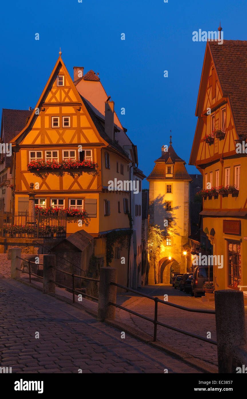 Ploenlein kobolzeller tor tower rothenburg hi-res stock photography and ...
