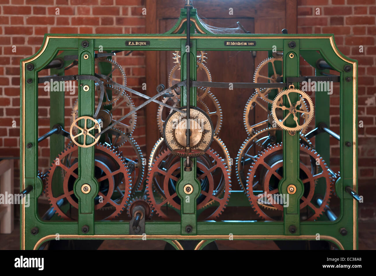 Cast iron mechanical control of the clock tower from 1910-1978, St ...