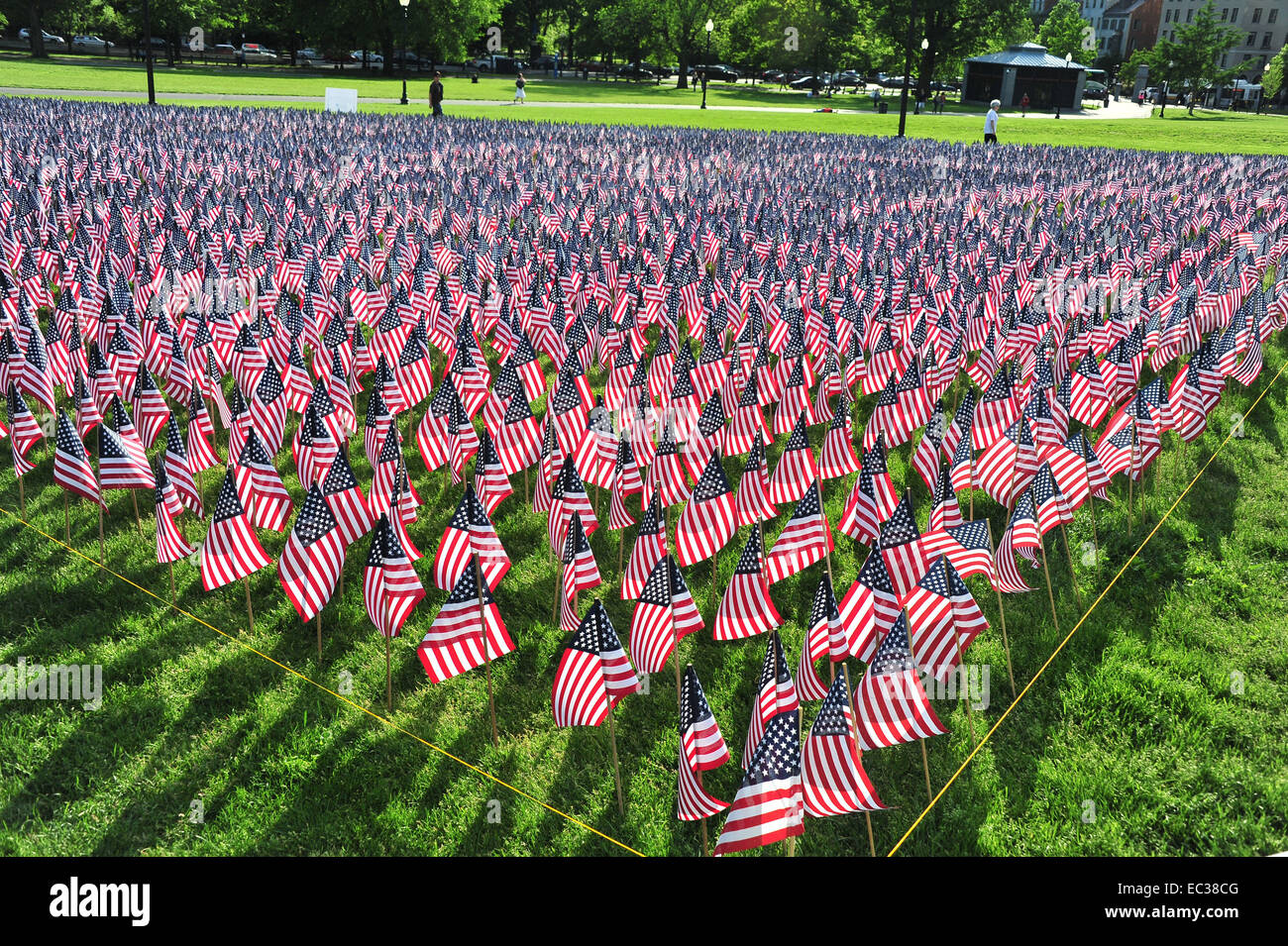 Memorial Day, temporary installation in the Boston Common in honor of ...