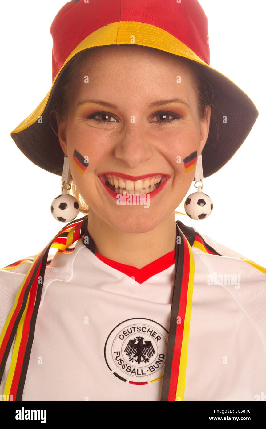 German female Soccer Fan Stock Photo - Alamy