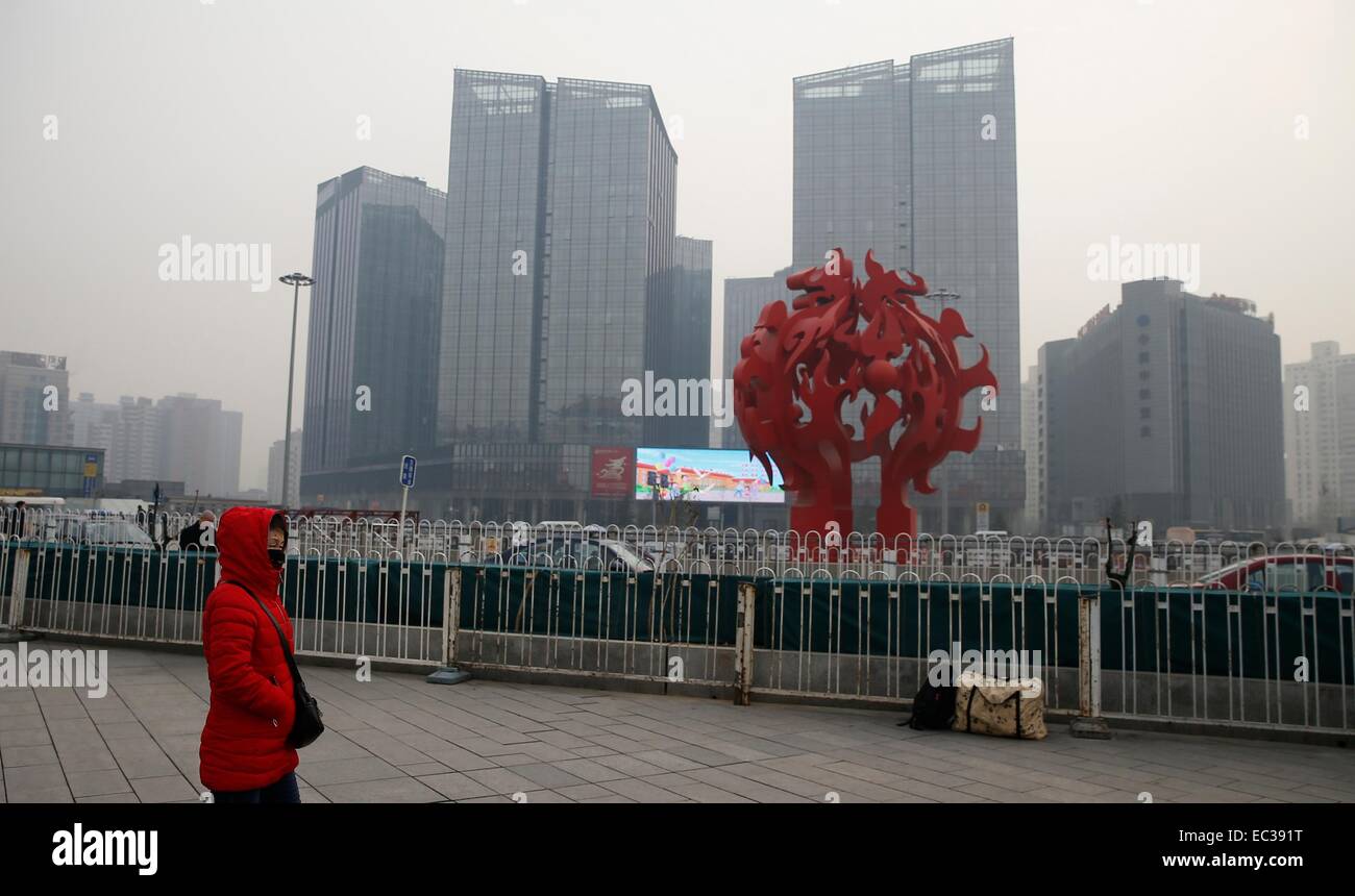 A heavy haze attacks Beijing and caused serious air pollution in ...