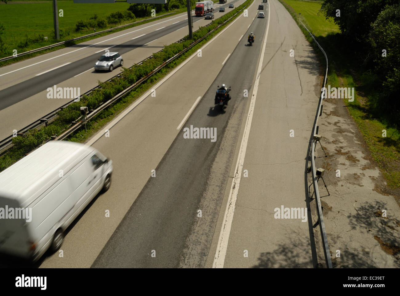 Radar Installation on an Expressway Stock Photo - Alamy