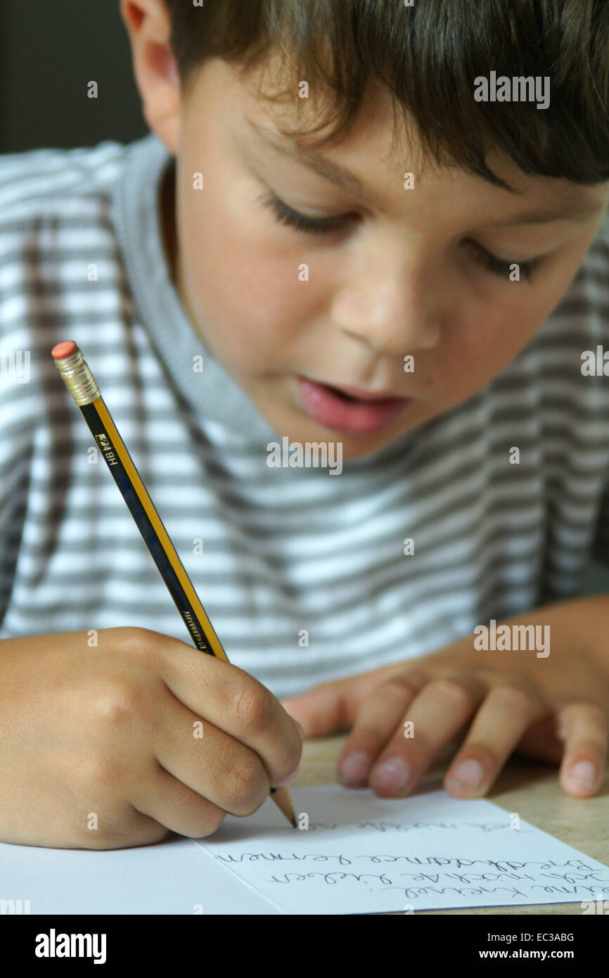 little boy does homework Stock Photo - Alamy little boy does homework Stock Photo - Alamy