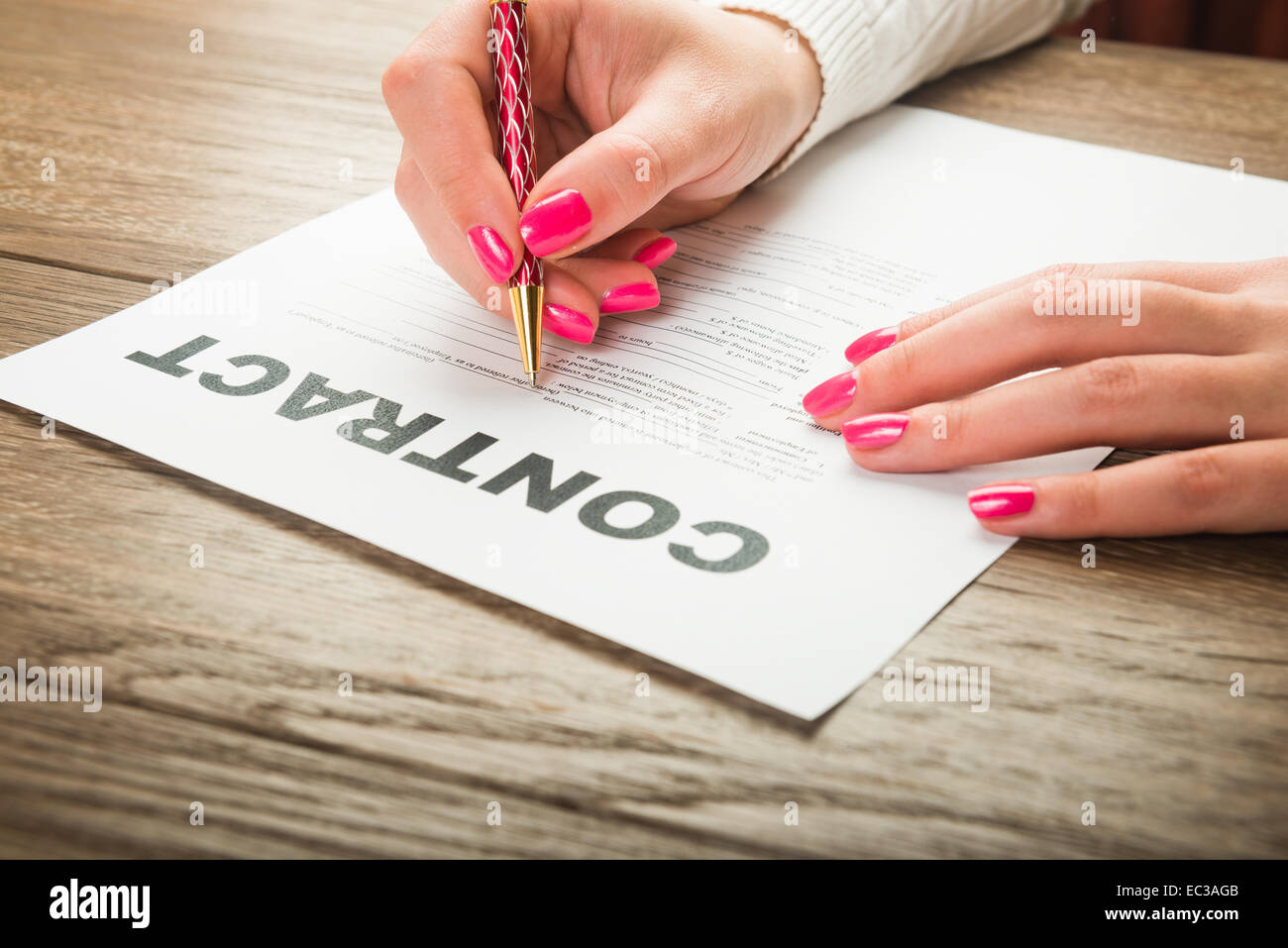 Male hand holding contract signing hi-res stock photography and images ...