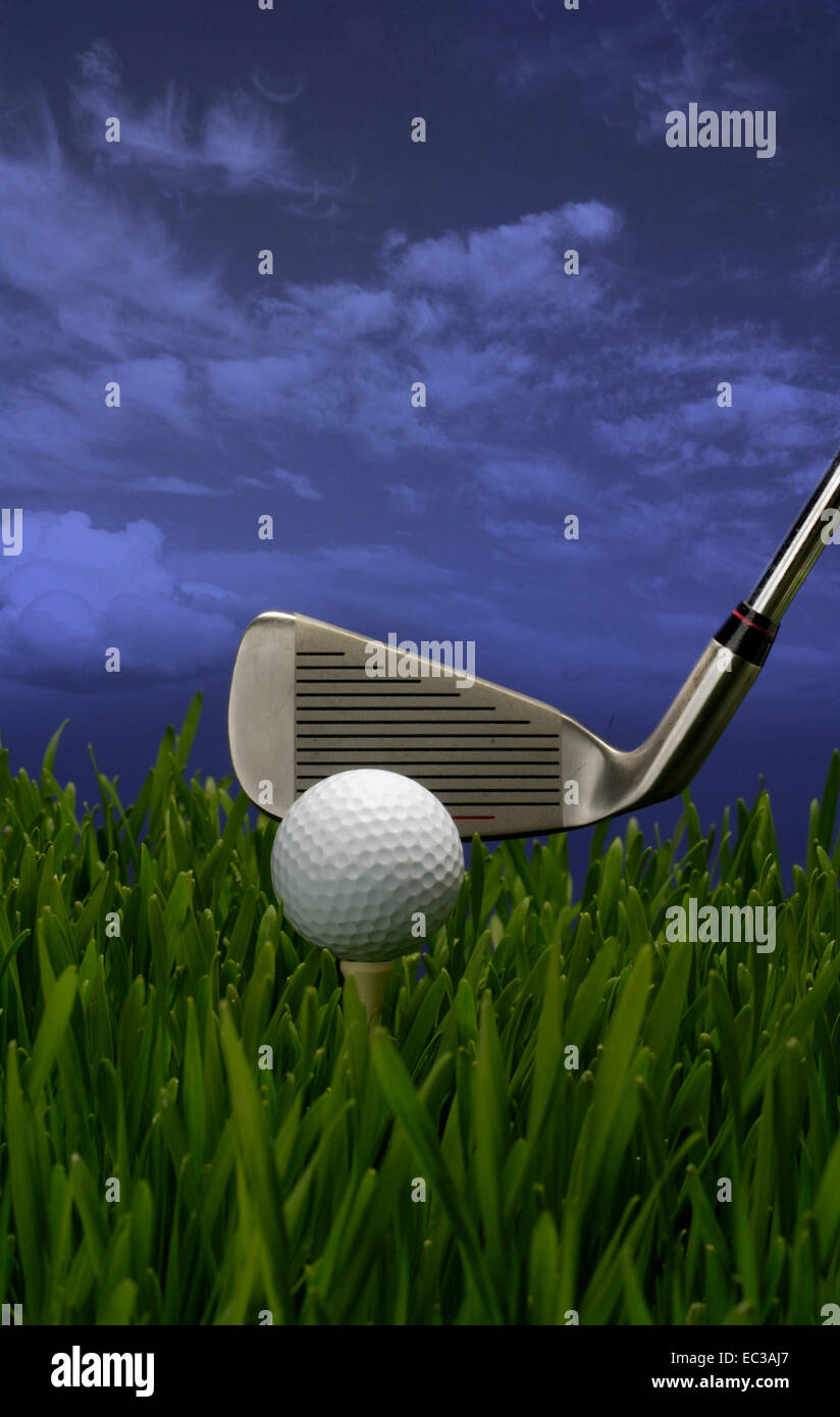 Golf Club and Golf Ball Stock Photo - Alamy