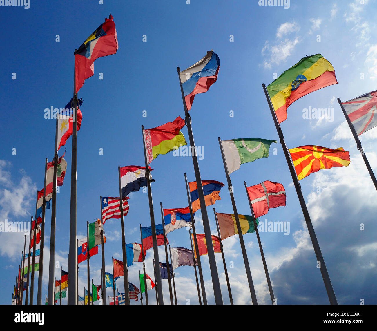 Flags of many countries hi-res stock photography and images - Alamy