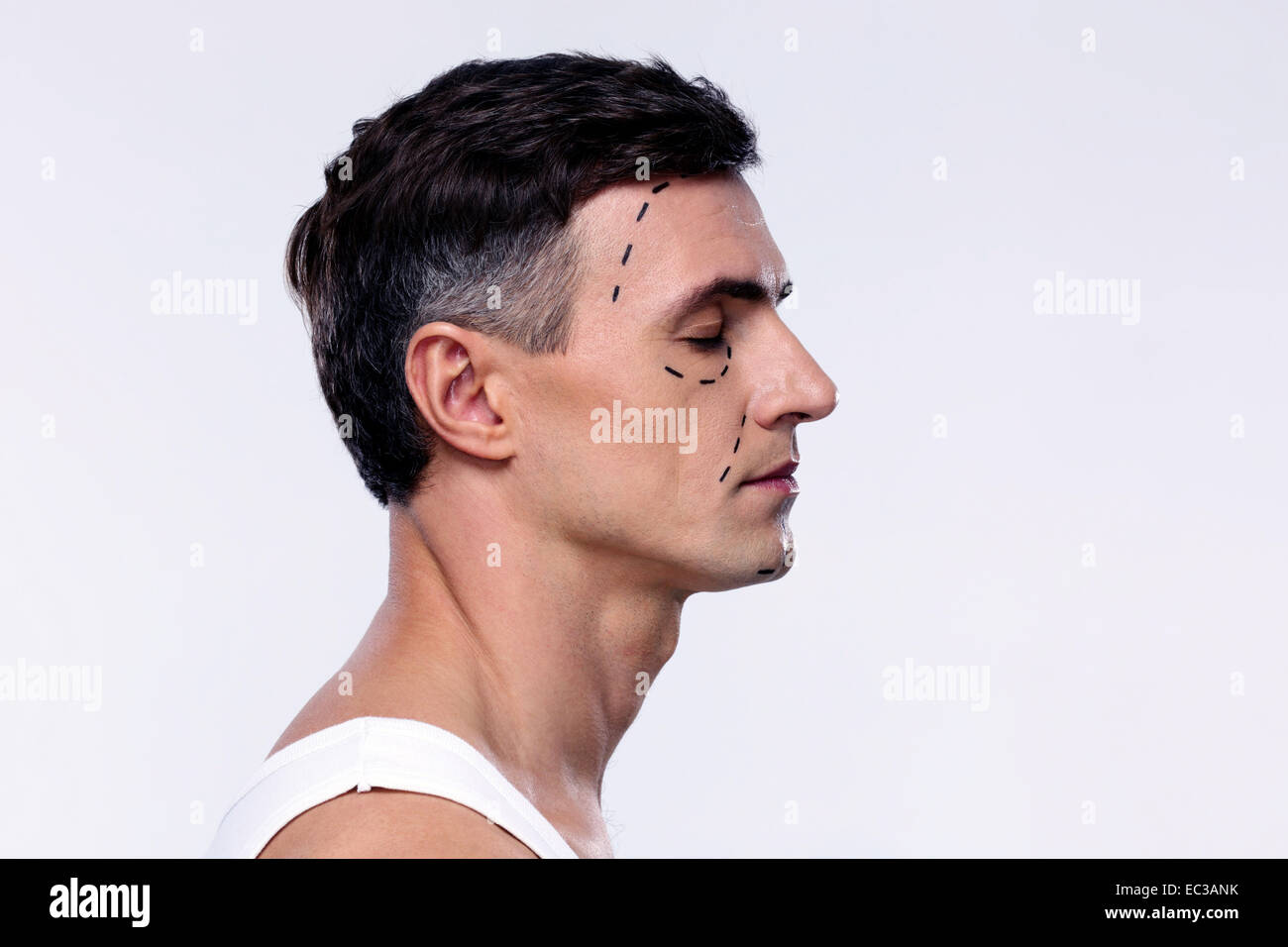 Handsome man side face beautiful hi-res stock photography and images ...