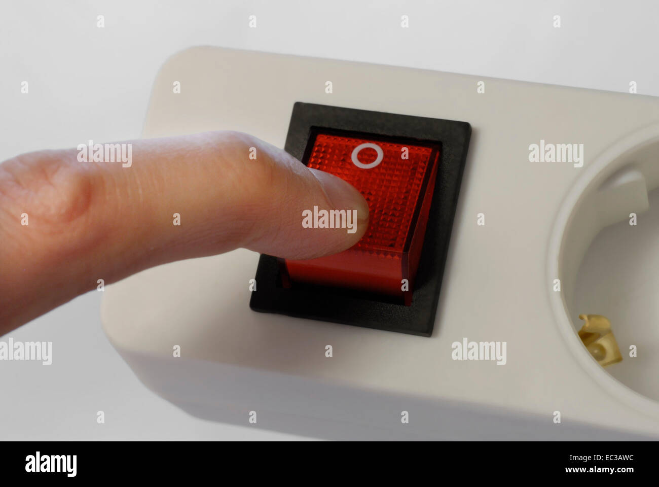 Multi Contact Plug gets Switched On Stock Photo - Alamy