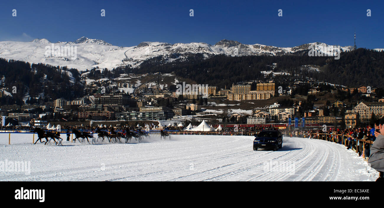 Horse racing white turf st moritz hi-res stock photography and images ...