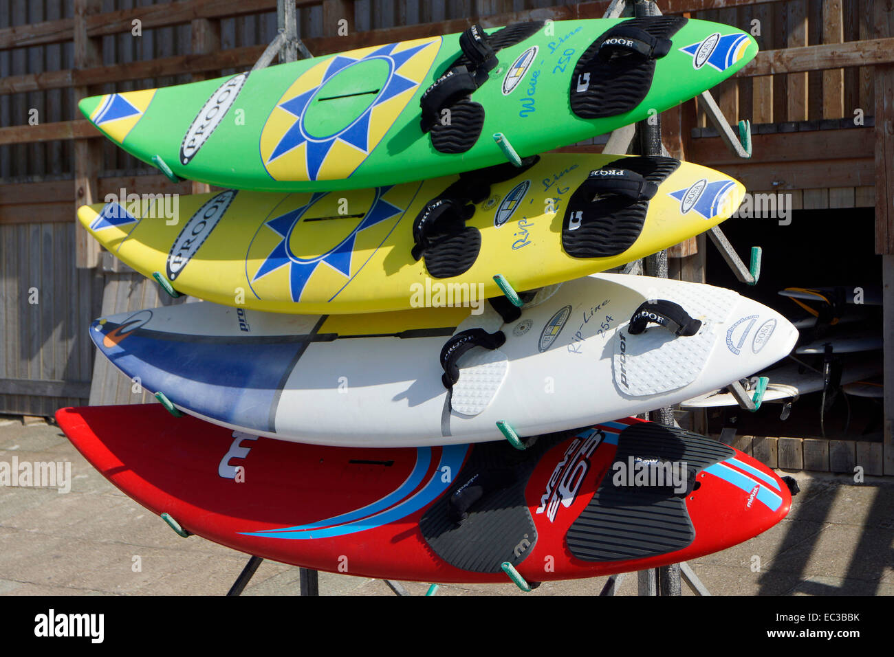 surfboard on the beach Stock Photo - Alamy
