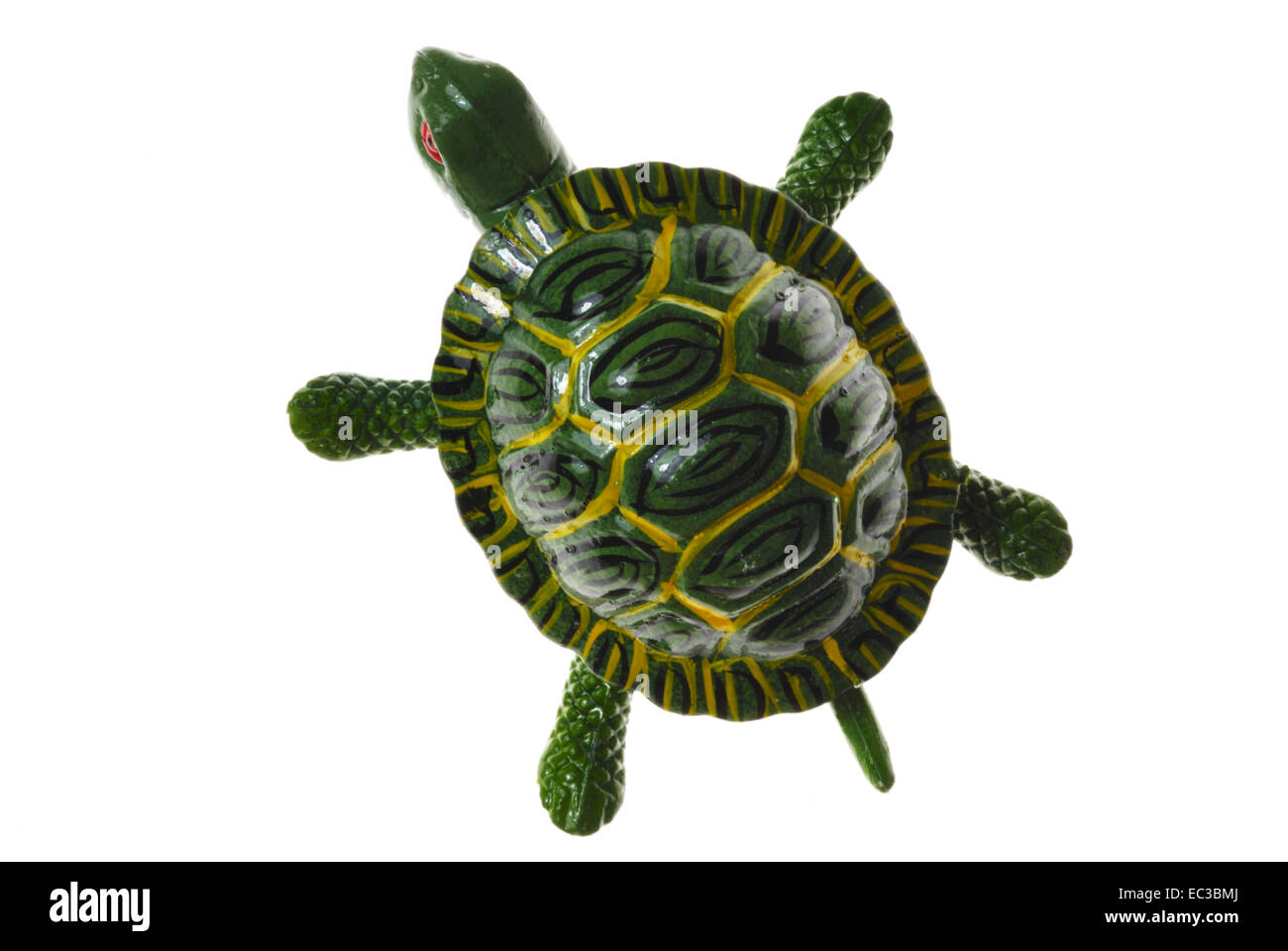 Isolated Green Ceramic Turtle Figure Stock Photo - Alamy