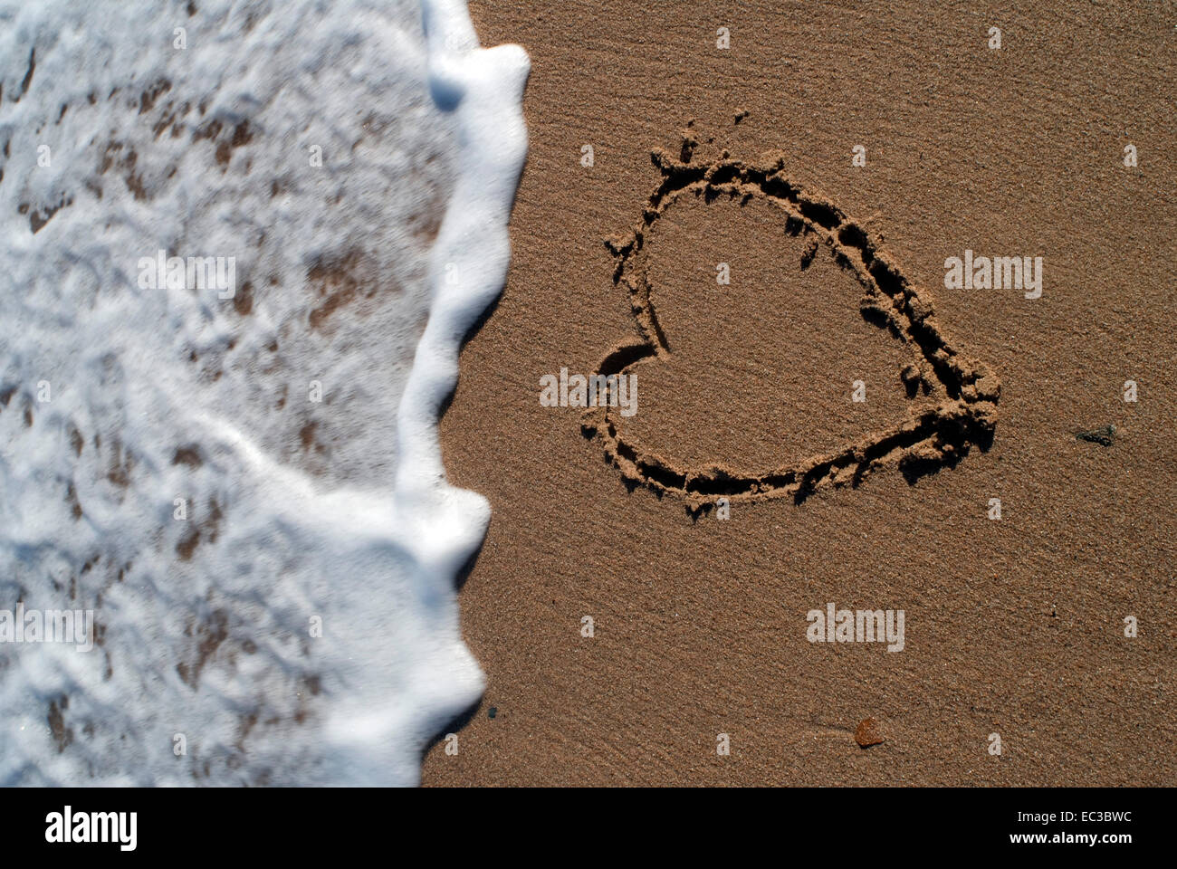 Heart beach hi-res stock photography and images - Alamy