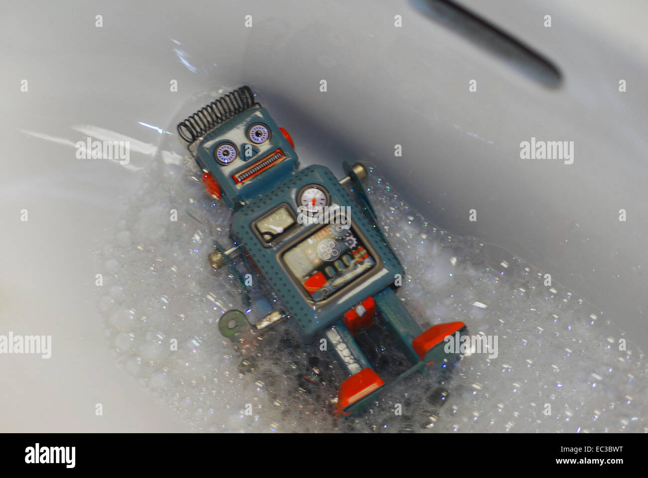 Android take a Bath Stock Photo - Alamy