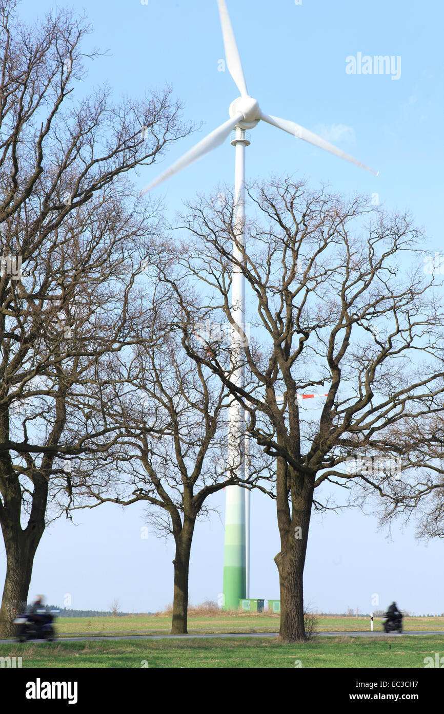Wind turbine, Brandenburg, Germany, Europe Stock Photo - Alamy