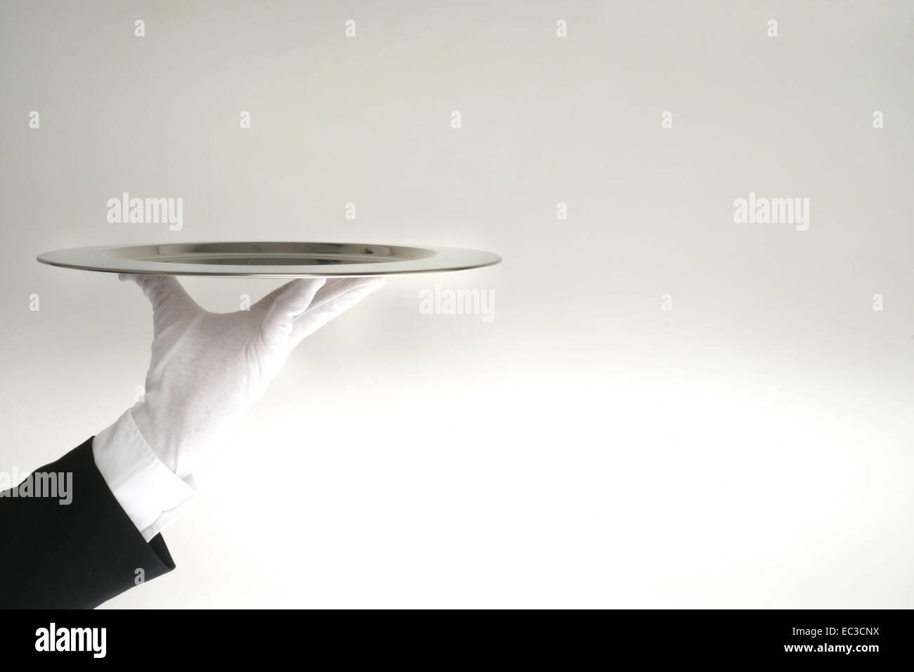 Butler plate hi-res stock photography and images - Alamy